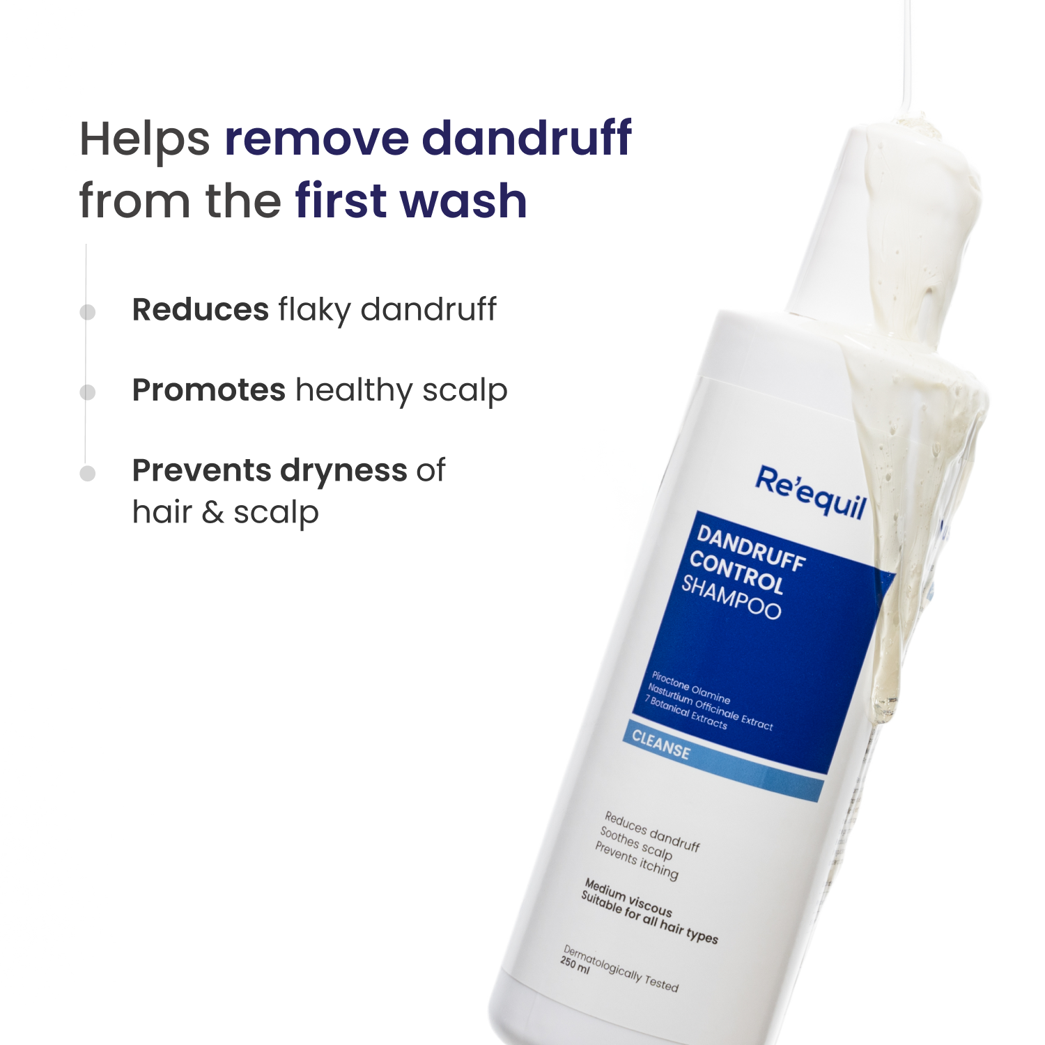 Buy Re'equil's Dandruff Treatment Shampoo, conditioner & Pre wash anti ...
