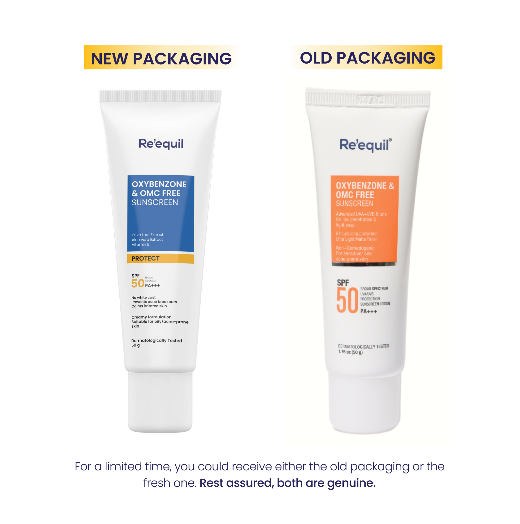 Buy Oxybenzone Free Sunscreen SPF 50 For Oily, Acne Prone Skin - Re'equil