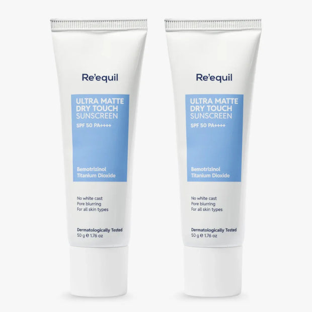 Buy Ultra Matte Dry Touch Sunscreen Gel SPF 50 PA++++ – Re'equil